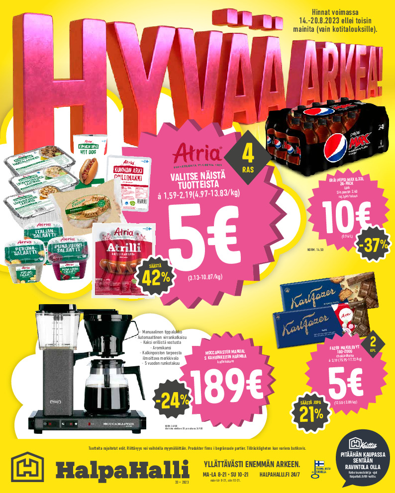 Halpa-halli tarjoukset (23.10.2025) | Uudet Tarjouslehdet | Kuvasto24.fi