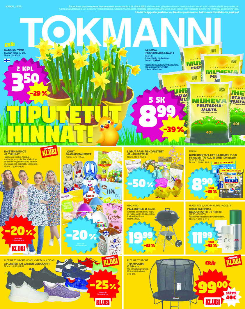 Tokmanni tarjouslehti (14.04.2025) - (20.04.2025)